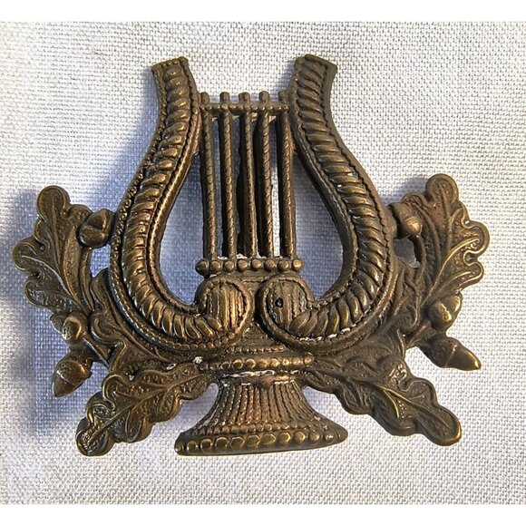 Other | Vintage Wwii British Army Musicians Cap Badge Lyre Design ...